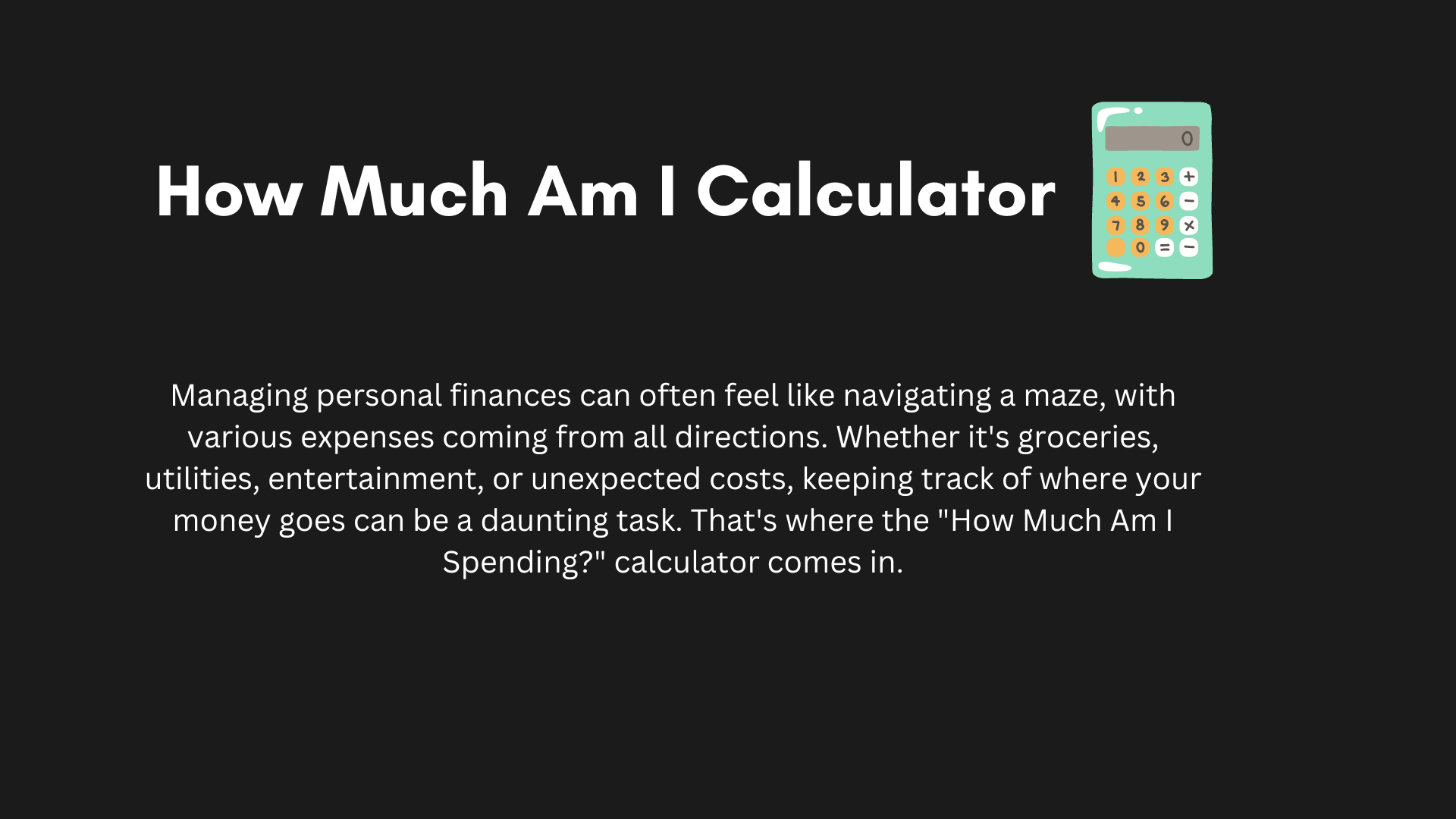 Spending Calculator - Financial Astrology by Rajeev Prakash